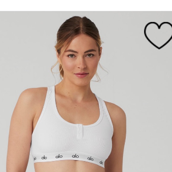 ALO Yoga | Intimates & Sleepwear | Alo Yoga Icon Ribbed Henley Bra In ...